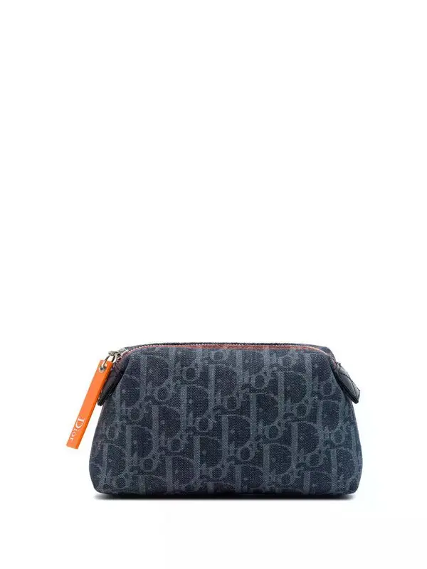Dior 2006 Diorissimo Trotter Denim Flight Cosmetic Pouch