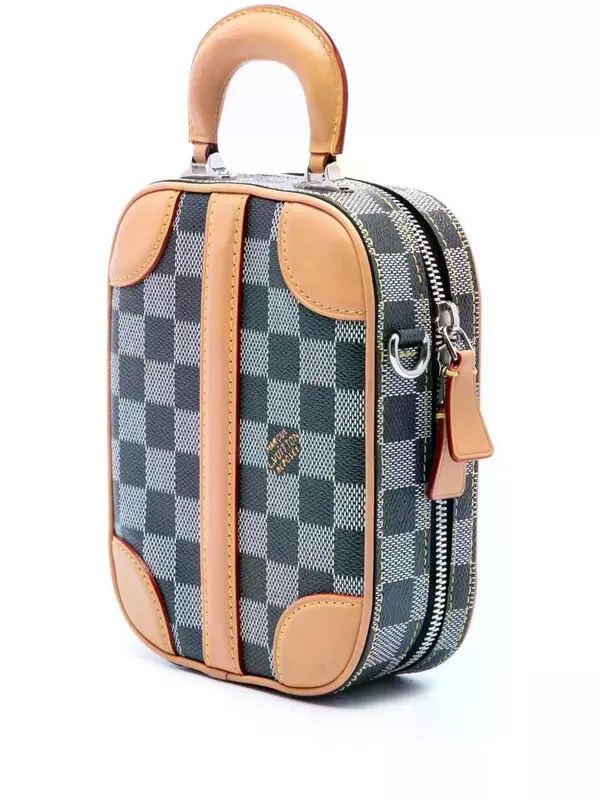 LOUIS VUITTON 2019 Damier Colors Valisette Verticale Satchel - Grey
