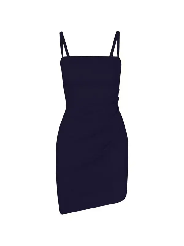ANEMOS Nadege Draped Mini Dress - Blue