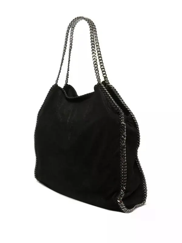 Stella McCartney 2005-2016 Shaggy Deer Falabella Fold Over Satchel - Black