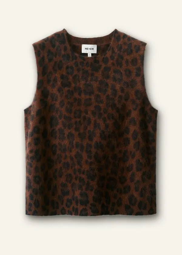 ME+EM Merino Cashmere Straight Knit Vest