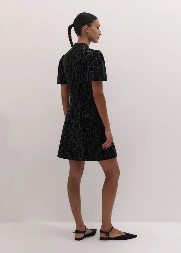 ME+EM Sequin Velour Mini Dress