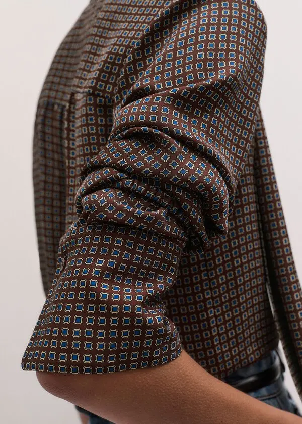 ME+EM Square Geo Print With Tie + Arm Adjuster