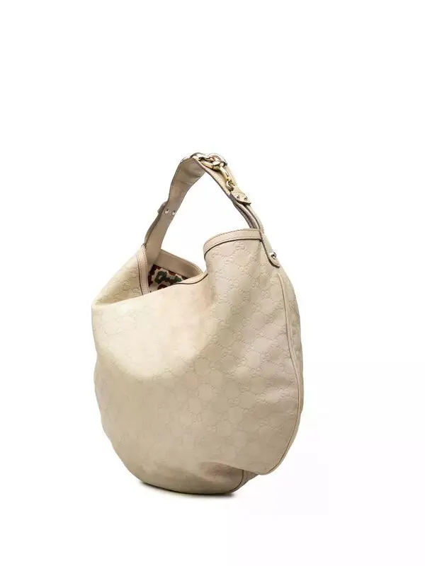 Gucci 2000-2015 Guccissima Horsebit Wave Hobo Bag