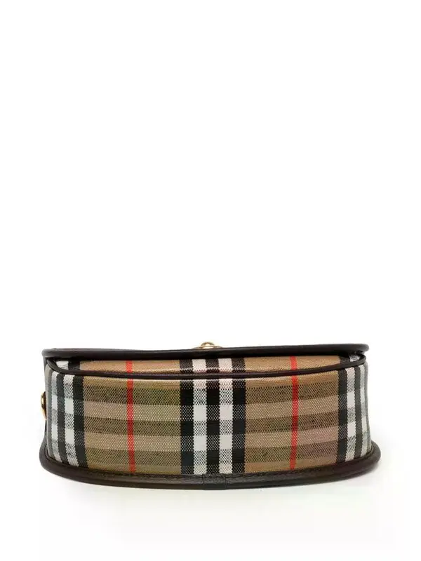 Burberry 2023-2026 Leather Trimmed House Check Coated Canvas Highlands Satchel