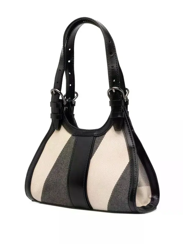 Burberry 2000-2017 Supernova Check Canvas Handbag - Black