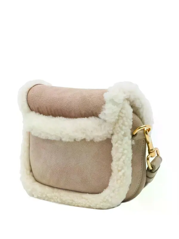 Dior 2020 Small Suede Shearling Bobby Crossbody Bag
