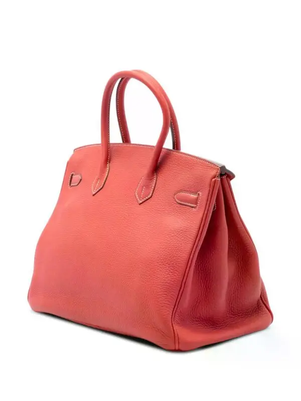 Hermès 2011 Limited Edition Bicolor Clemence Birkin Retourne 35 Handbag