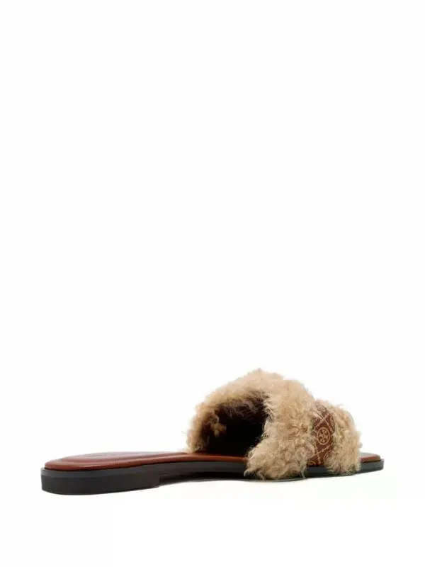 Tory Burch Romy Shearling Slides