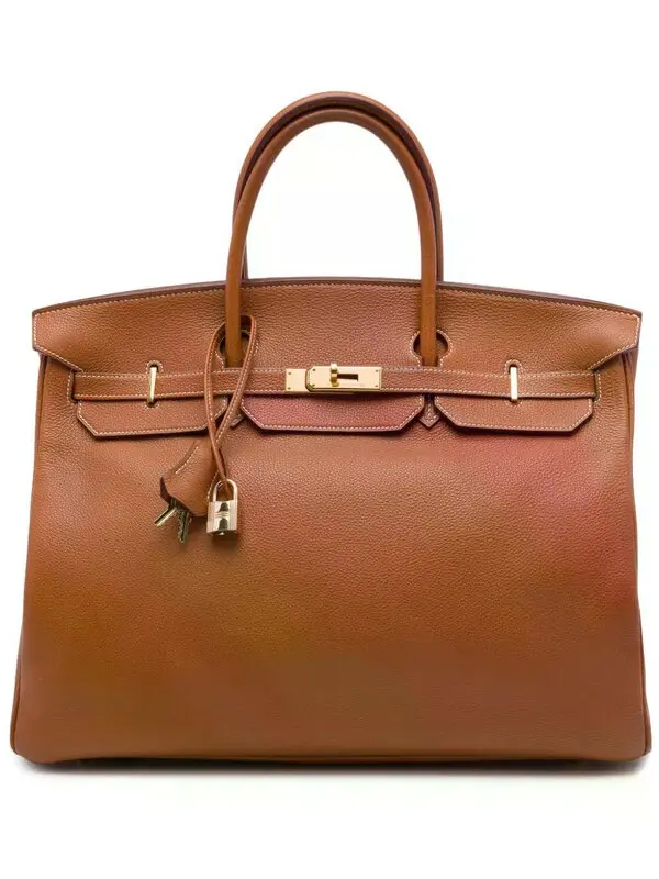 Hermès 2001 Togo Birkin Retourne 40 Handbag - Brown