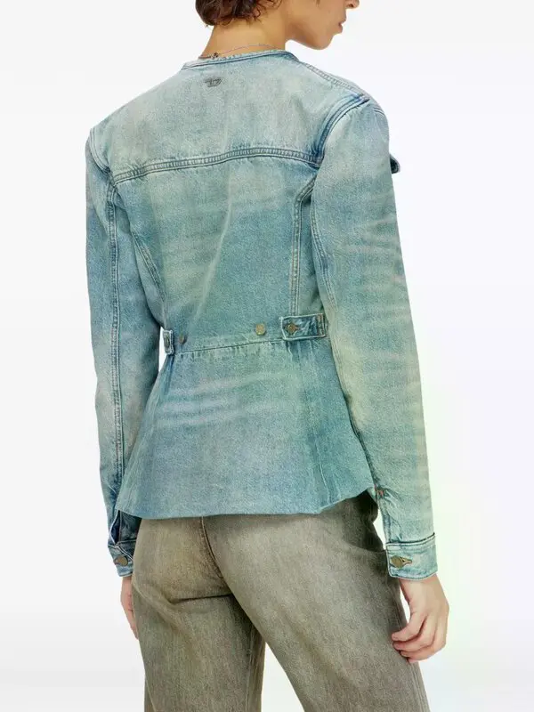 DIESEL® Collarless Denim Jacket