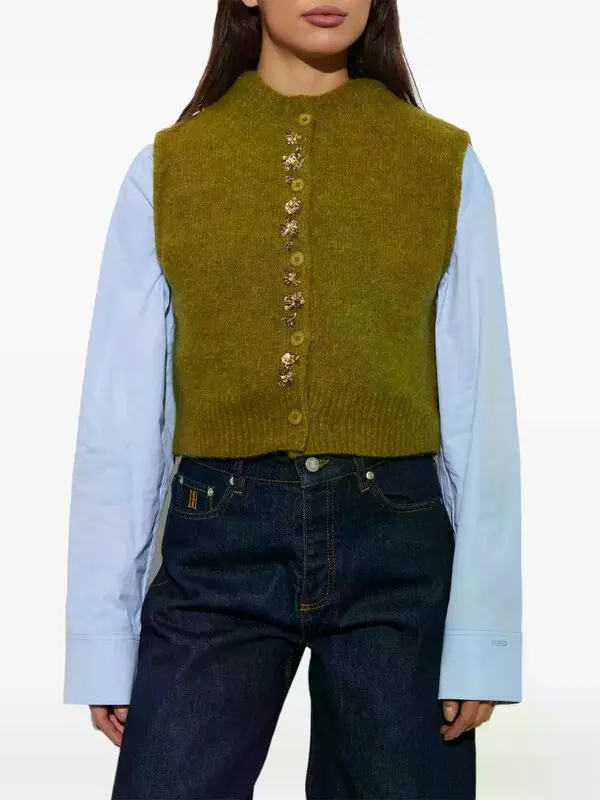 FORTE_FORTE Appliqué-embellished Waistcoat