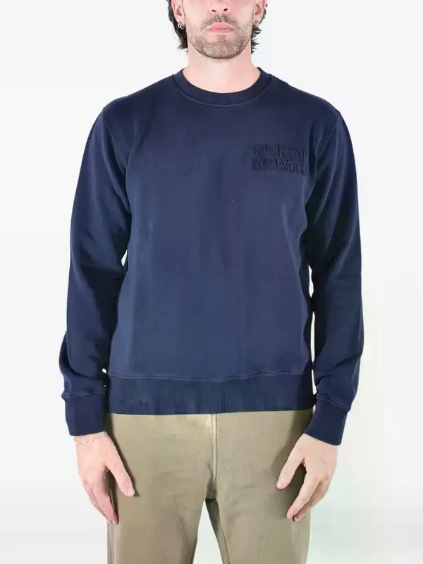 MC2 SAINT BARTH Soho Logo-embroidered Sweatshirt - Blue