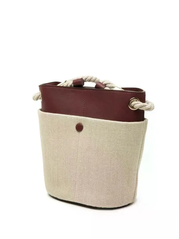 Chloé 2022 Small Canvas Key Bucket Bag - Neutrals