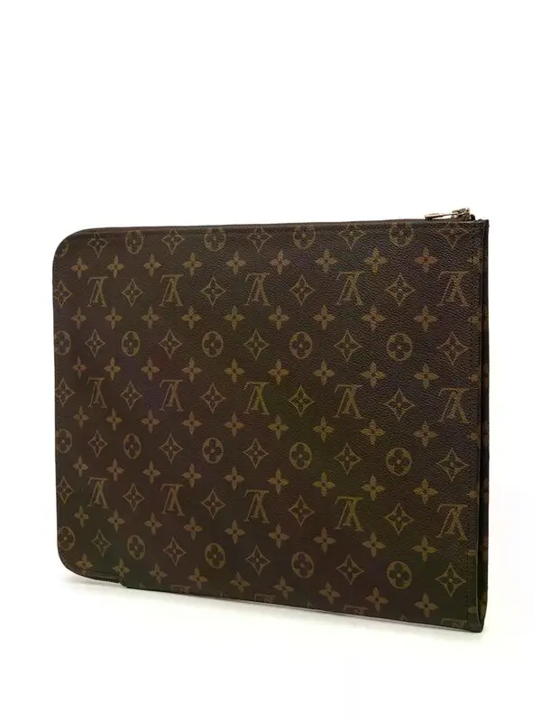 LOUIS VUITTON 1992 Monogram Poche Documents Portfolio Business Bag
