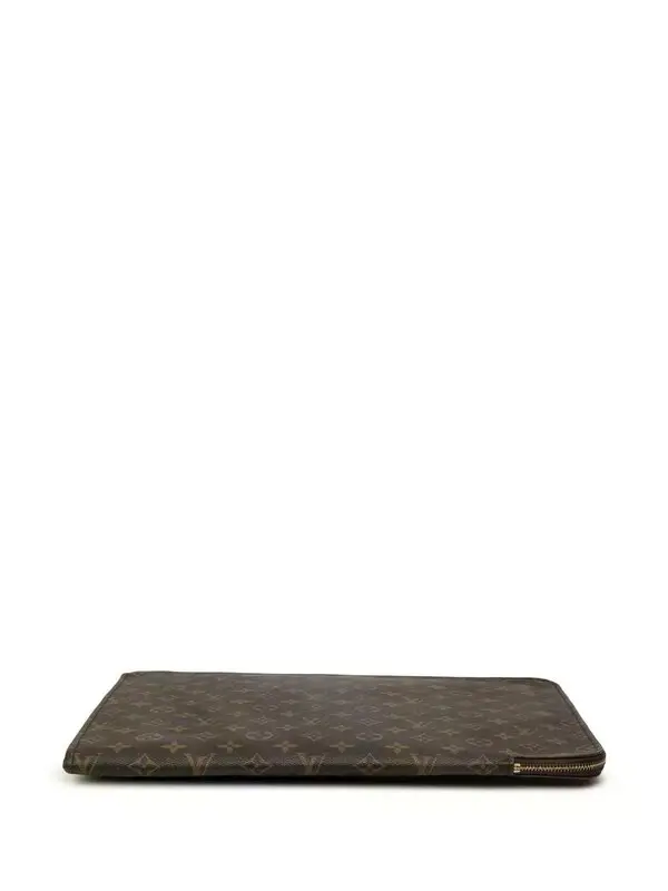 LOUIS VUITTON 1992 Monogram Poche Documents Portfolio Business Bag