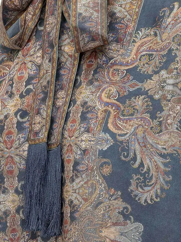 Zimmermann Valiant Paisley-print Silk Blouse With Pussy-bow Collar And Long Sleeves - Multicolor