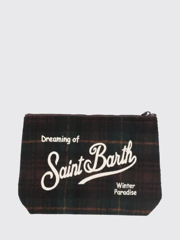 MC2 SAINT BARTH Aline Tartan Print Neoprene Mini Handbag With Logo - Fa02