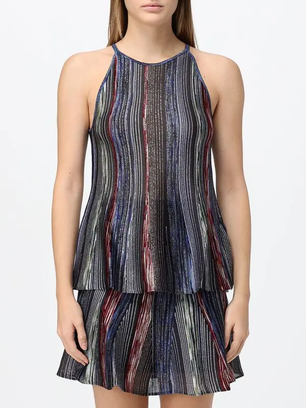 Missoni Slim Fit Off-the-shoulder Striped Lurex Jersey Top