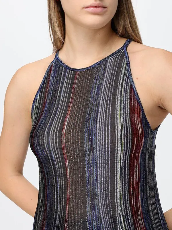 Missoni Slim Fit Off-the-shoulder Striped Lurex Jersey Top