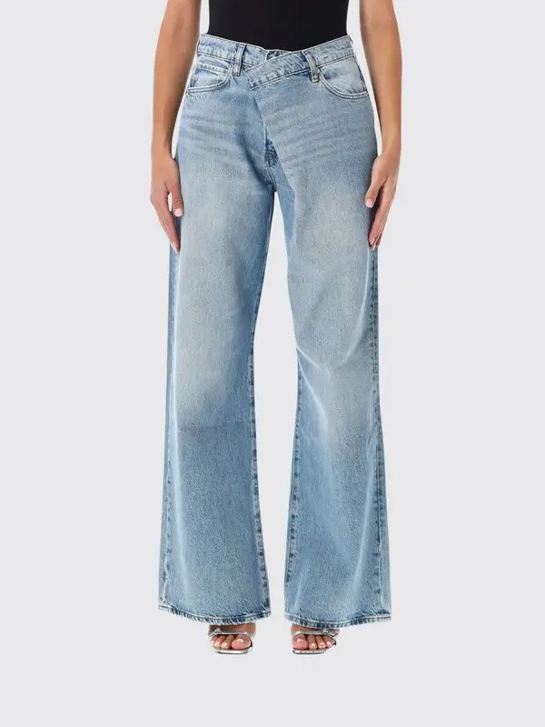 FRAME The Loose High-waisted Baggy Wide-leg Cotton Jeans