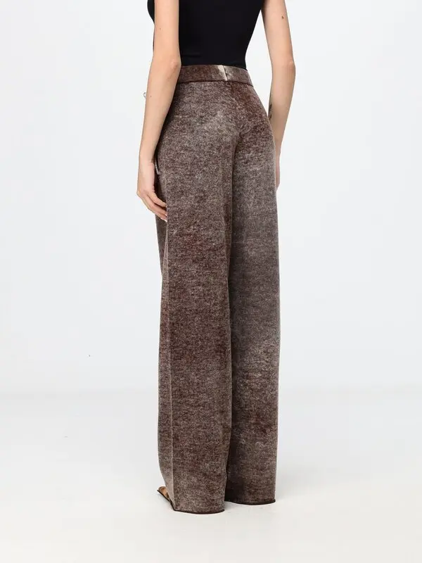 DIESEL® Abstract Print Wool Knit Palazzo Trousers