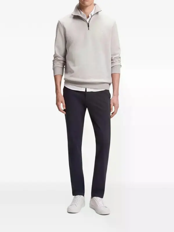 BOSS Tapered-fit Chinos In A Structured Cotton