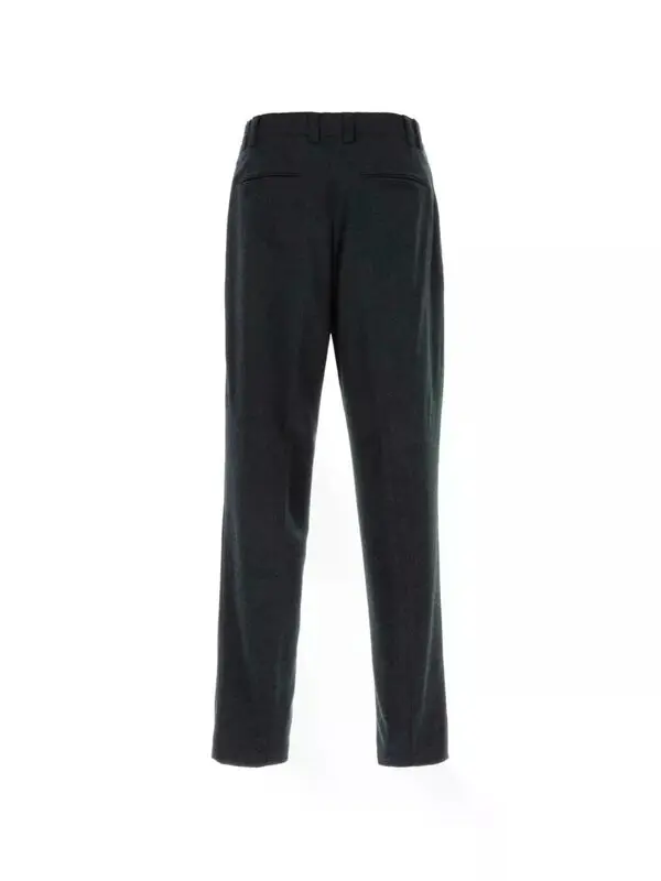 Canali Pleated Wool Trousers - Grey