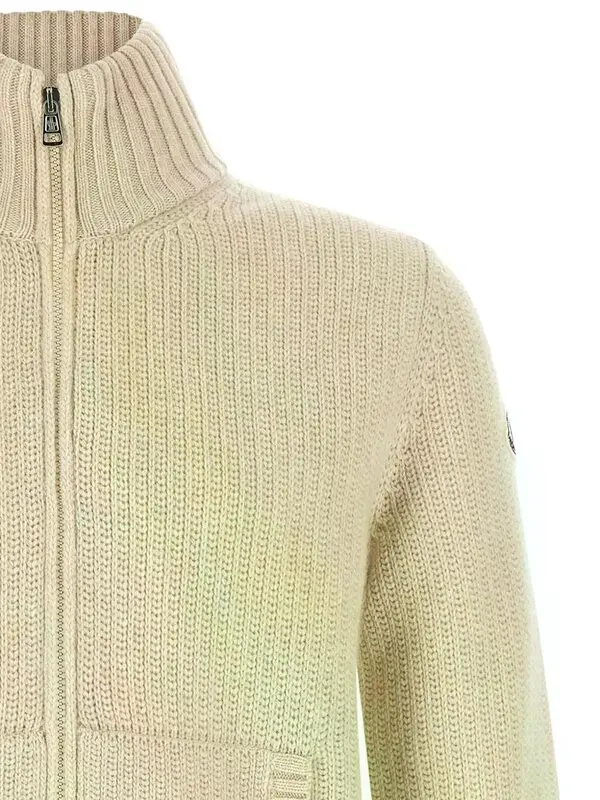 Moncler Ribbed-knit Zip-up Cardigan