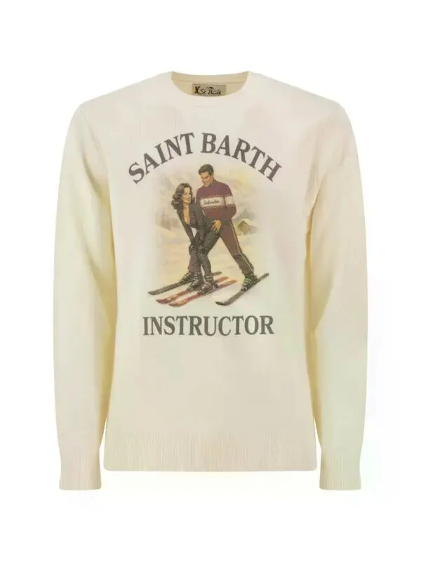 MC2 SAINT BARTH Ski-print Sweater - Neutrals
