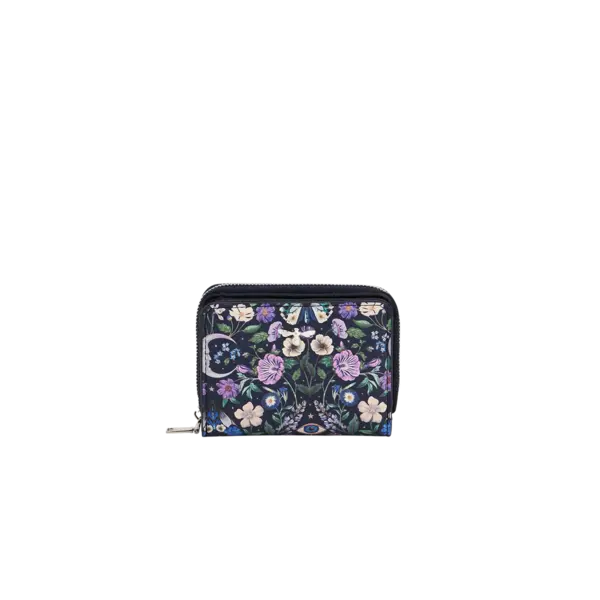 FABLE ENGLAND Selene Print Small Wallet - Navy