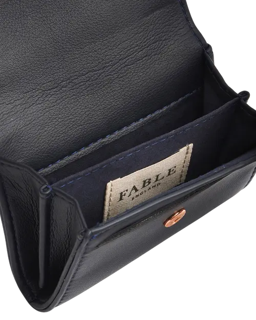 FABLE ENGLAND Floral Applique Card Holder Wallet