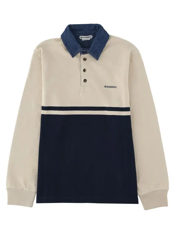 JW Anderson Polo In Cotone Con Logo - Multicolour