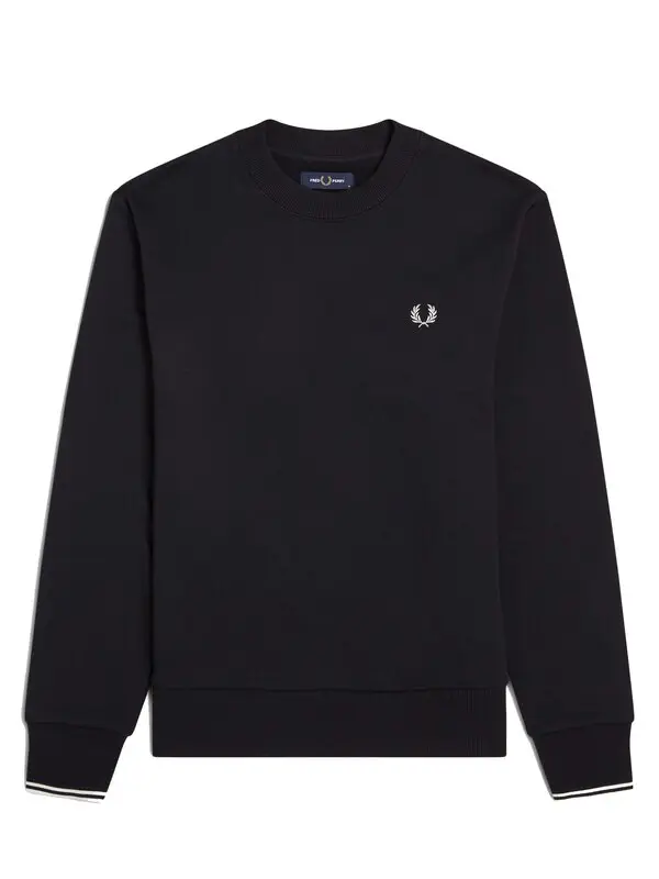 Fred Perry Felpa Con Logo - Black