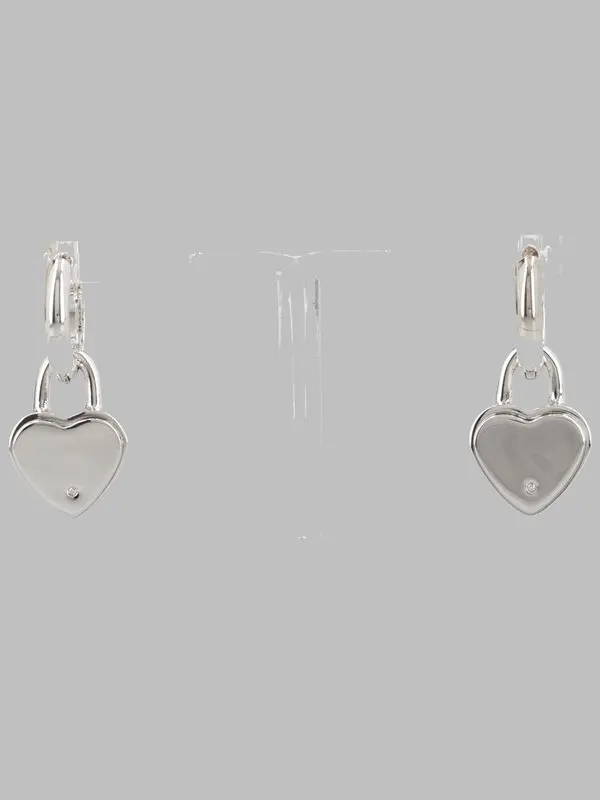 Marc Jacobs Orecchini "heart Padlock - Silver