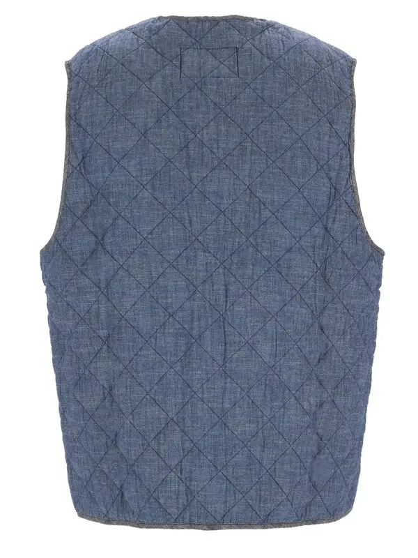 BARBOUR X A.P.C. Barbour X A. P.c. Gilet Reversibile In Cotone