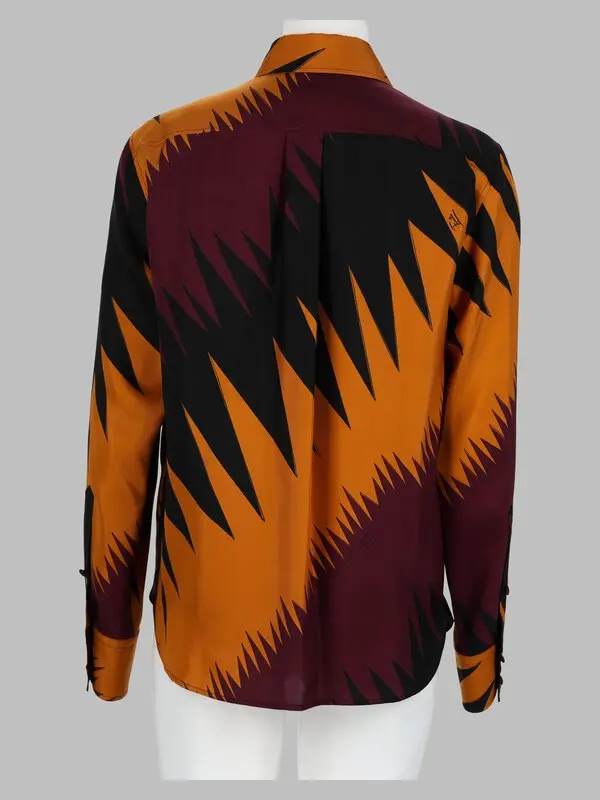 Emilio Pucci Camicia In Seta Con Stampa "drago - Multicolour