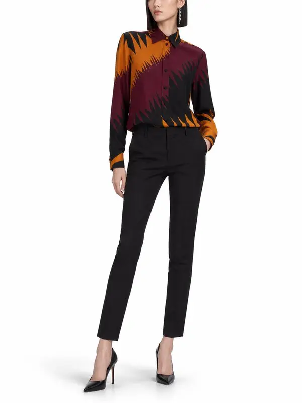 Emilio Pucci Camicia In Seta Con Stampa "drago - Multicolour