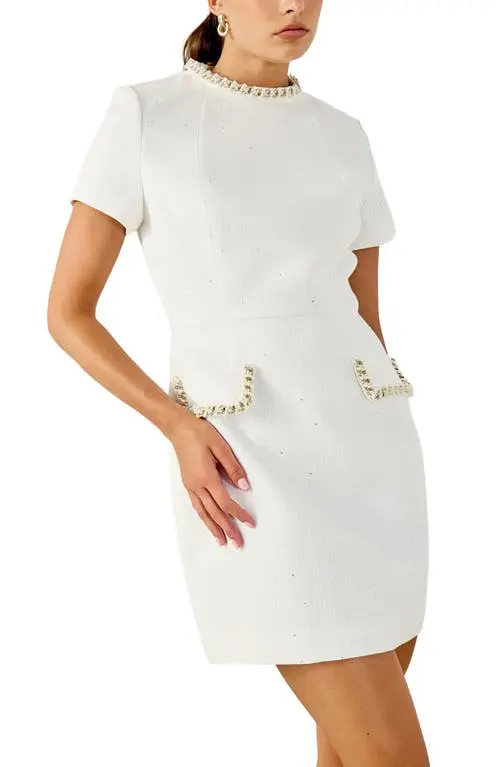 MARSY Beaded Chain Minidress