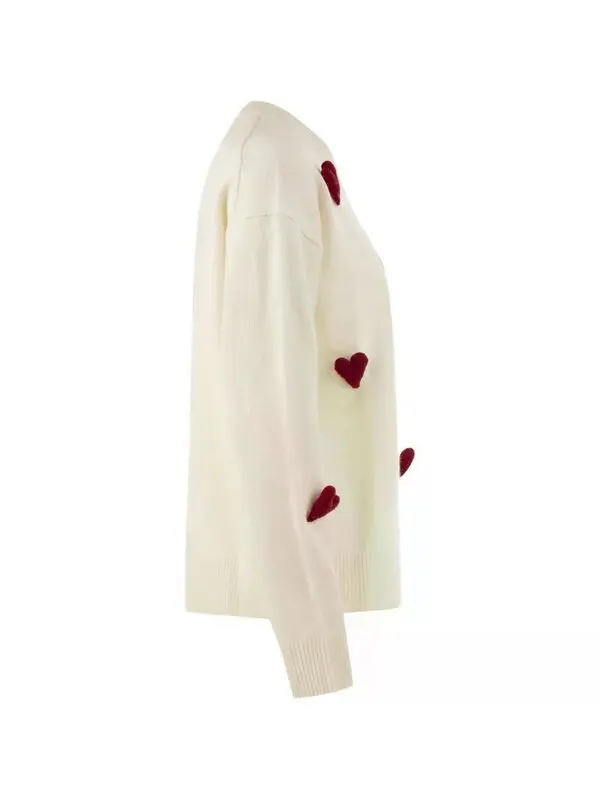 MC2 SAINT BARTH Tessa Heart-appliqué Sweater
