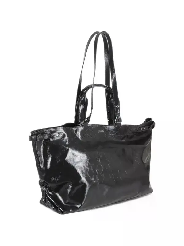 Isabel Marant Étoile Winna Tote Bag In Leather - Black