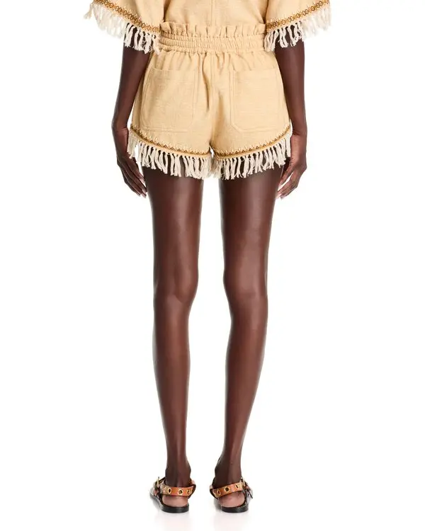 Isabel Marant Étoile Caroline Beaded Fringe Shorts