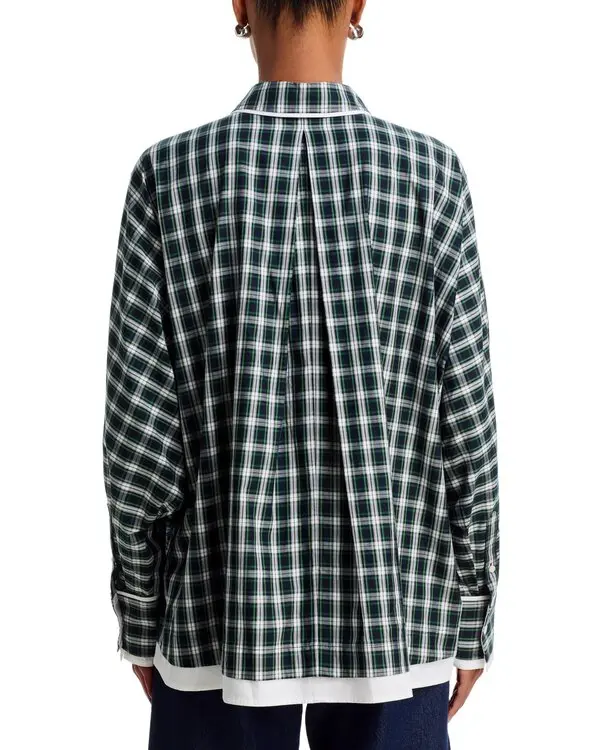 3.1 Phillip Lim Oversized Plaid Cotton Shirt