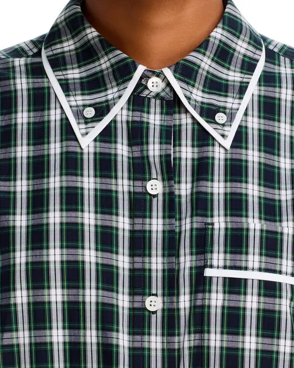 3.1 Phillip Lim Oversized Plaid Cotton Shirt