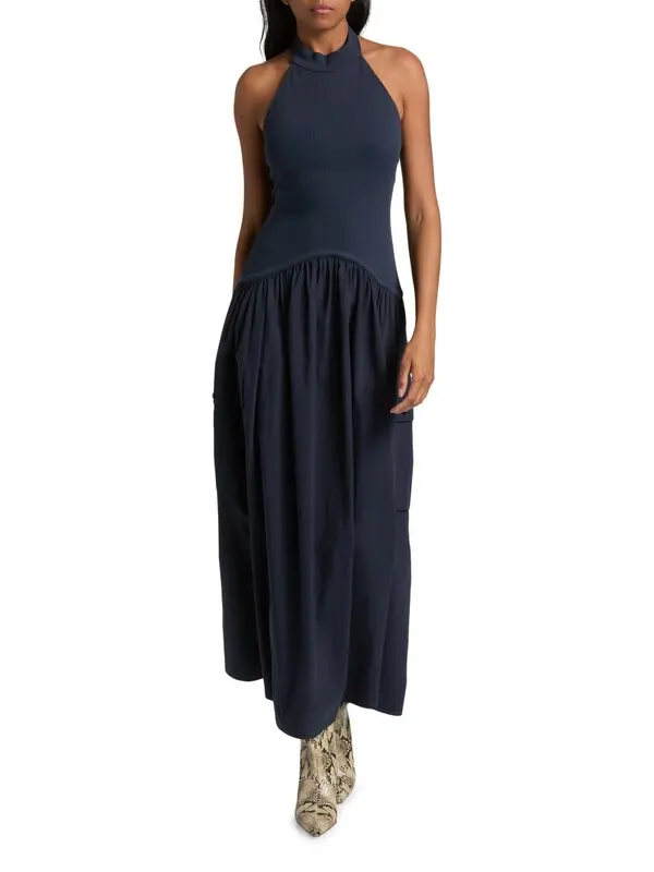 Ramy Brook Simonne Cotton-blend A-line Maxi Dress