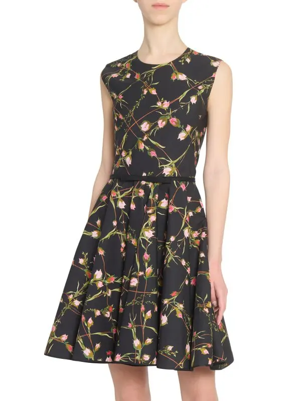 Giambattista Valli Floral Cotton Poplin Minidress