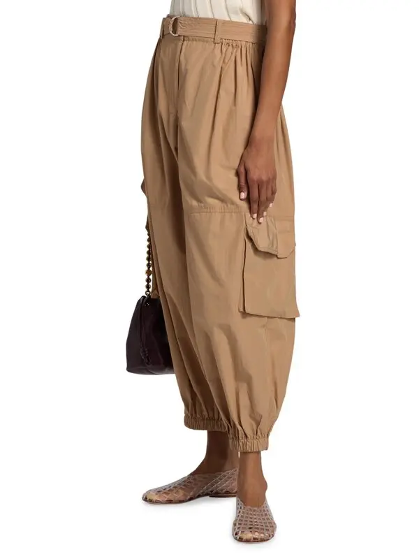 Derek Lam 10 Crosby Tamsin Poplin Balloon-leg Cargo Pants