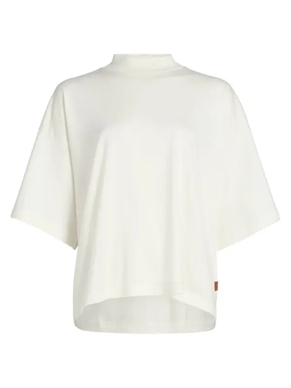 JAMIE HALLER The Pitch Cotton T-shirt - Natural White