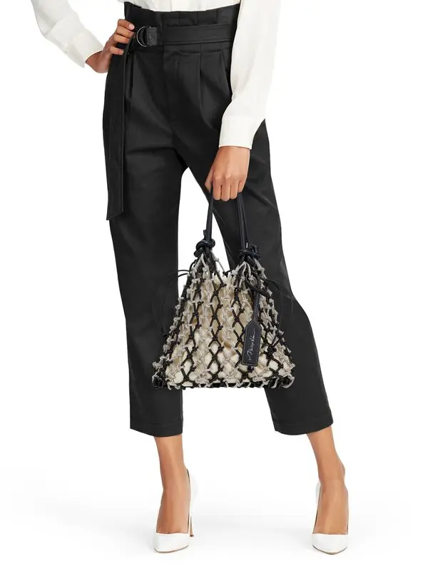 3.1 Phillip Lim Mini Crystal Macramé Handbag
