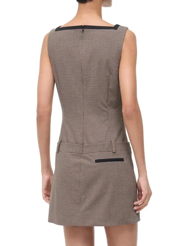 Staud Skyla Square Neck Minidress